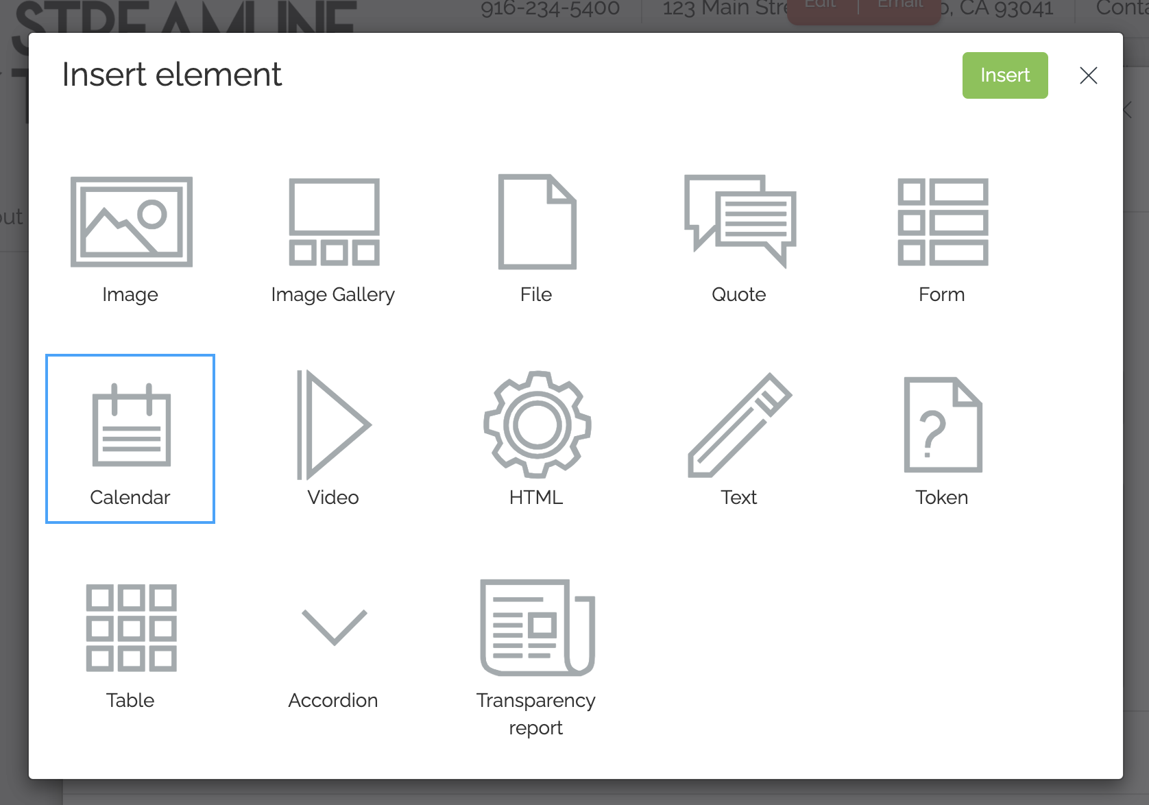 Adding A Sitewide Calendar